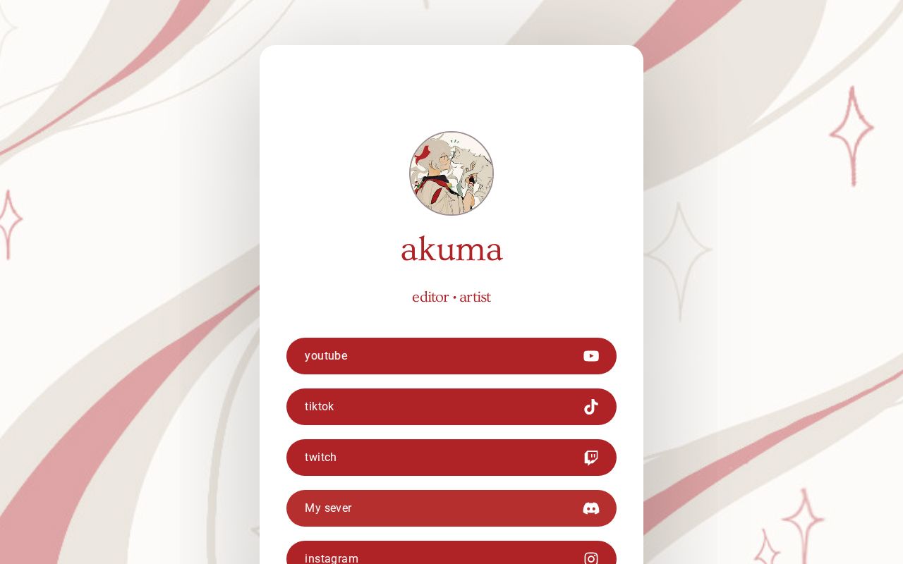 Akuma's carrd